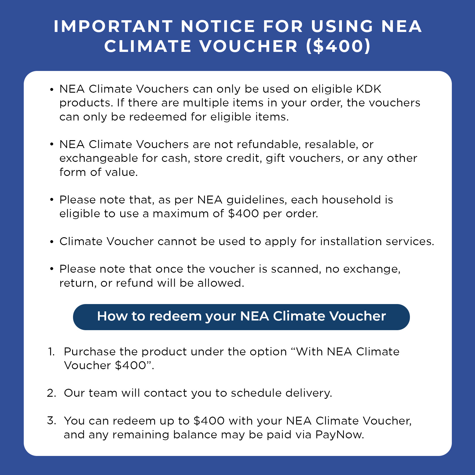 [NEA Climate Voucher $400] KDK Airy Bundle E (H56GP + H56GP) | Shopee ...