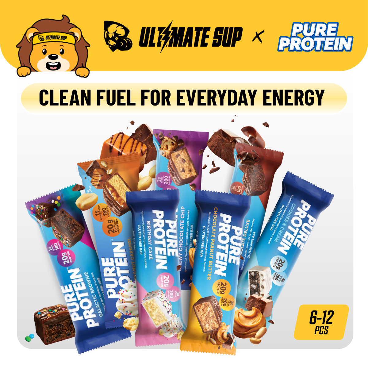 Pure Protein, Protein Bar, Delicious High Protein for Everyday Energy ...