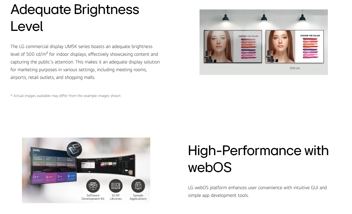 LG 98UM5K 4K UHD Signage | 98" UHD Large Screen Signage | 3 Years Local ...