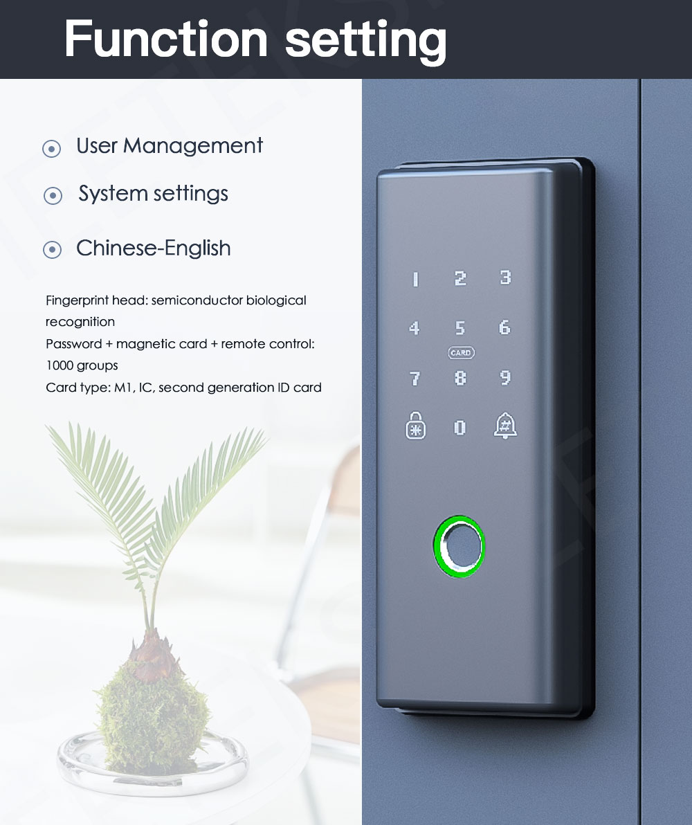 Digital lock metal gate HDB Door Lock Smart Fingerprint Grill Gate Door ...