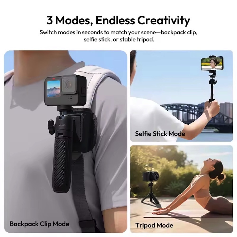 Ulanzi MT88 ClipMate Tripod Selfie Stick Velcro Backpack Bag Strap ...