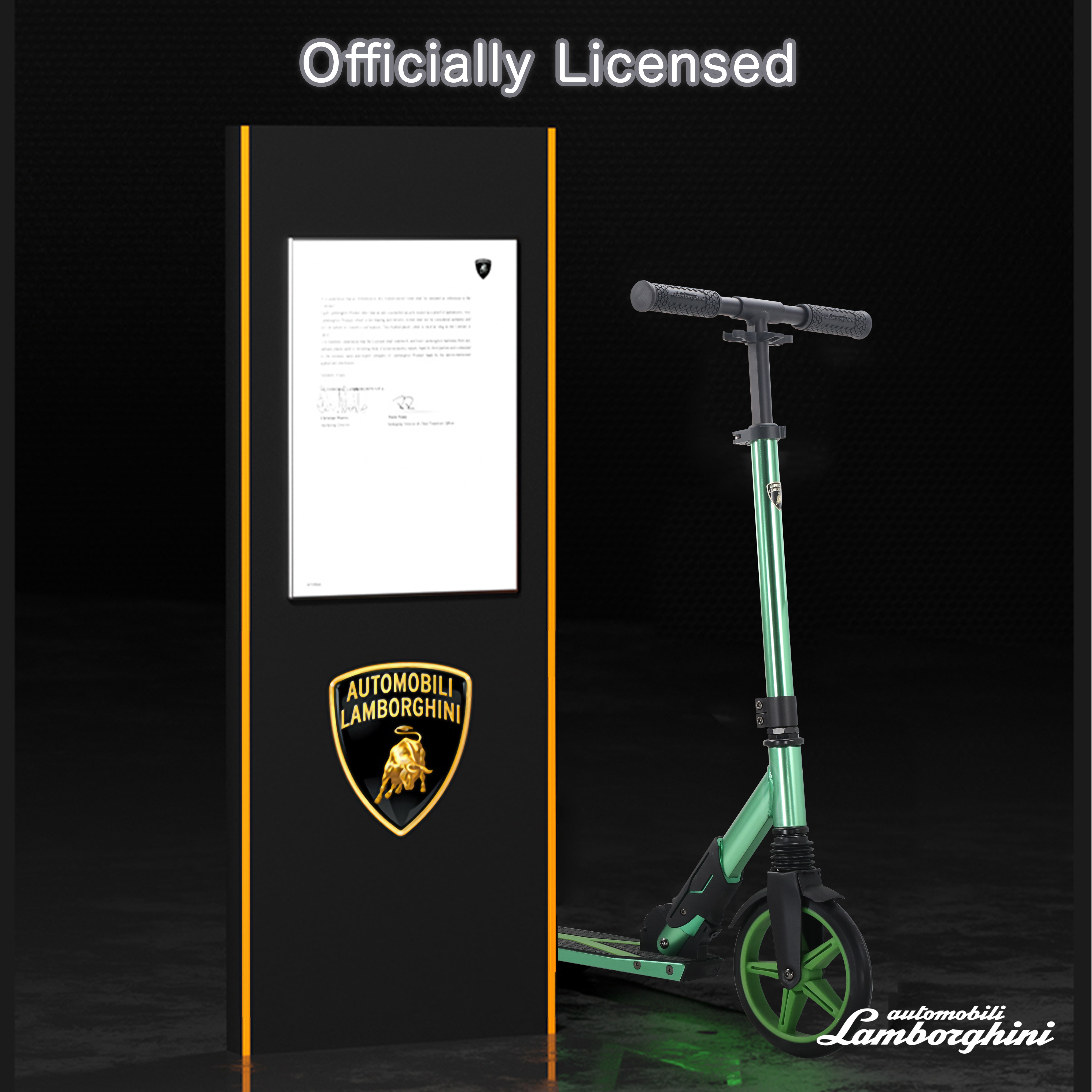 Lamborghini Kick Scooter Foldable Adjustable 130cm 100KG Kids Adults ...
