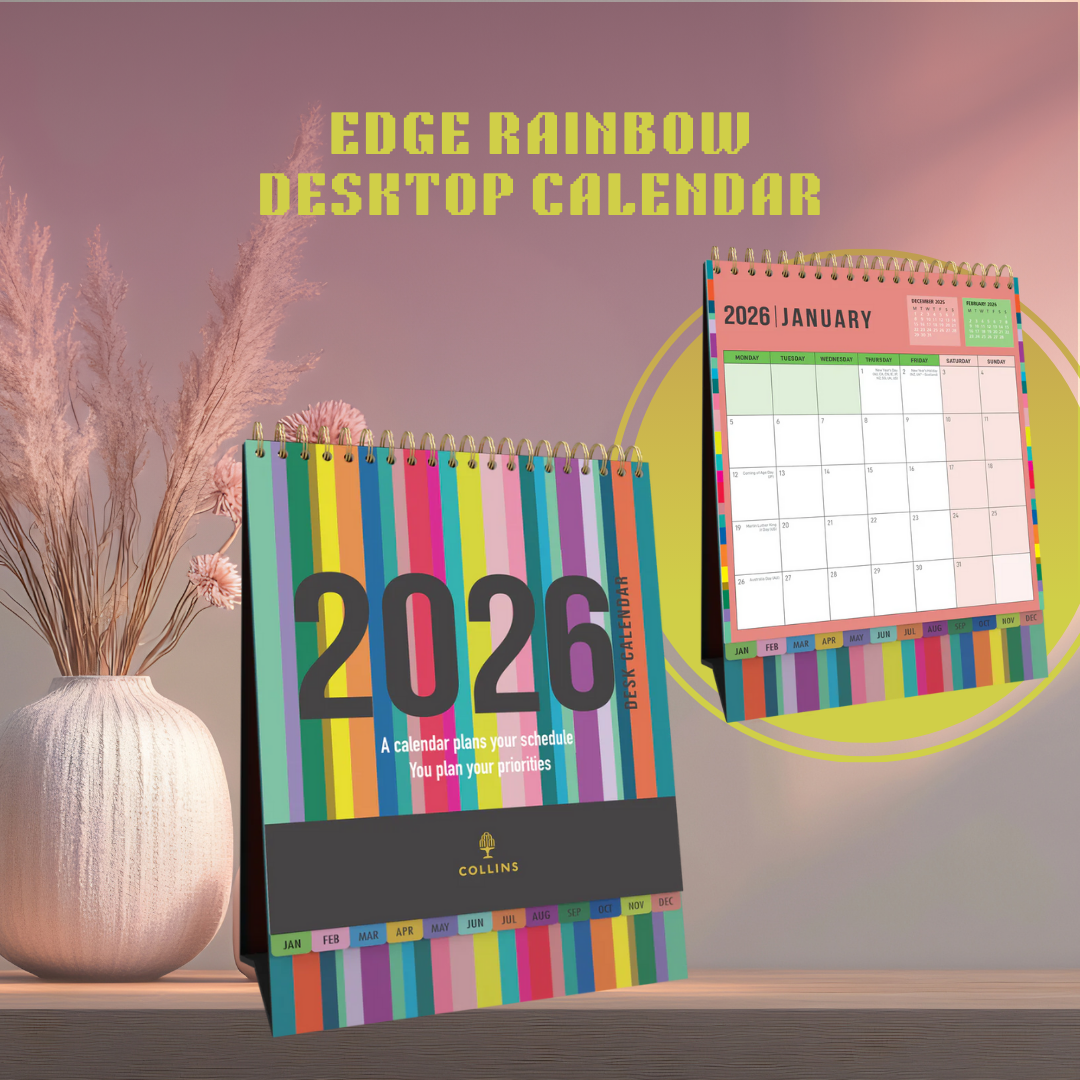 [SG] COLLINS 2026 Monthly Desk/Family Calendar [Evergreen Stationery ...