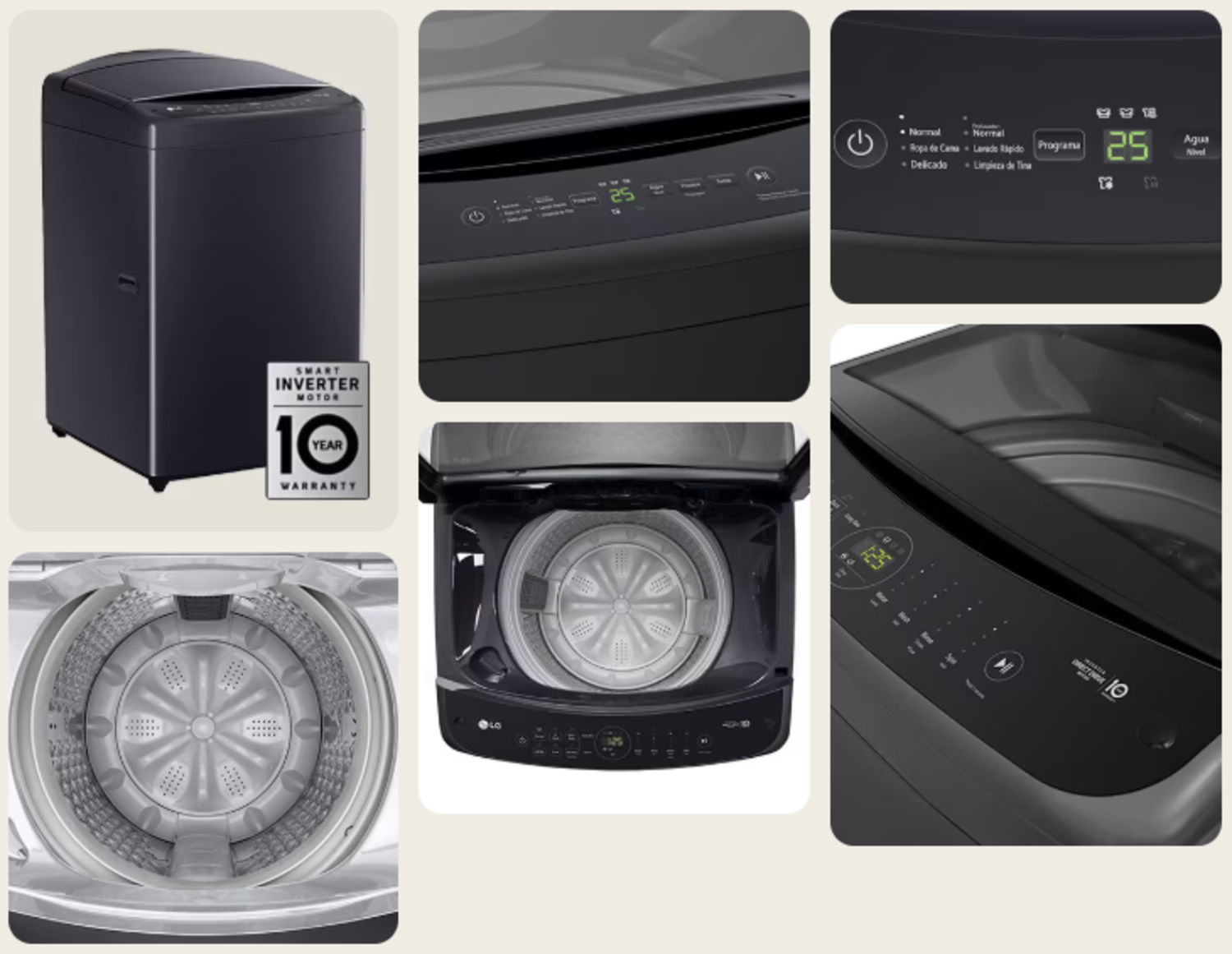 LG T2109NBTB 9KG TOP LOAD WASHER + 2 YEARS WARRANTY | Shopee Singapore
