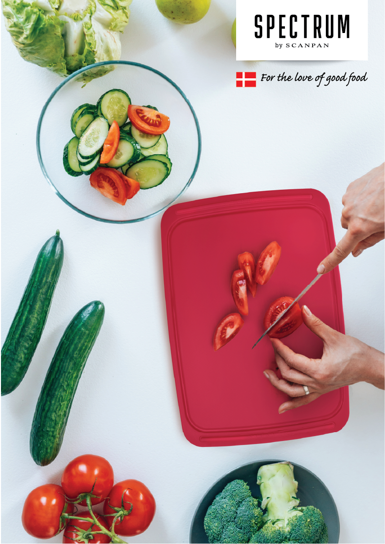 Spectrum by SCANPAN 41x30cm Cutting Board (7 Colours) | Shopee Singapore