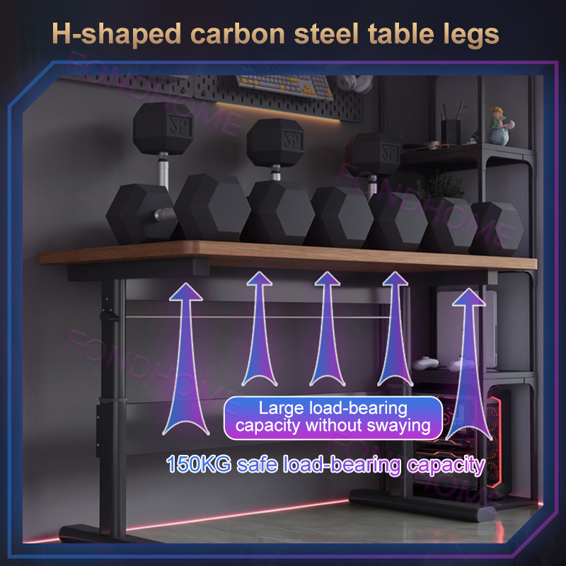 【LILI.SG】Table Height-adjustable computer desk height-adjustable gaming ...