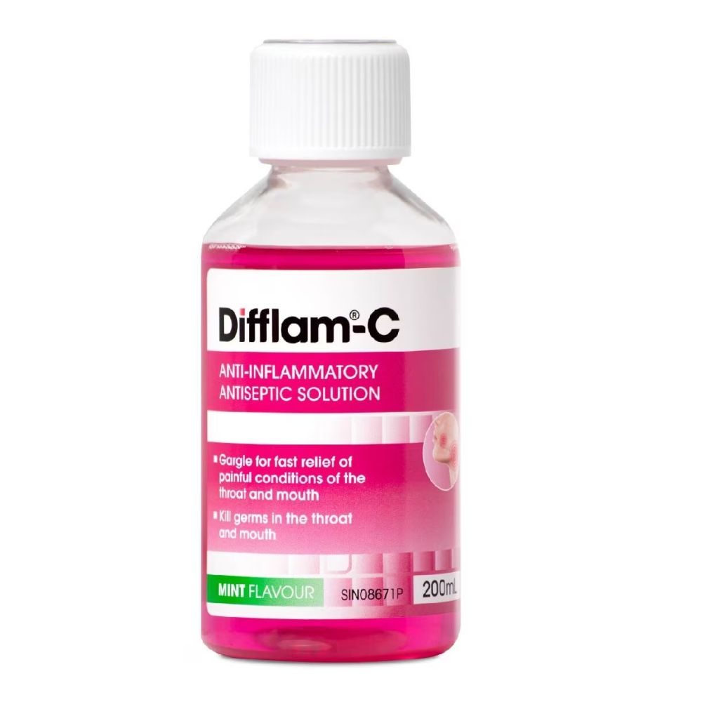 DIFFLAM Solution Peppermint (Help Kills Germs + Maintain Healthy Oral ...