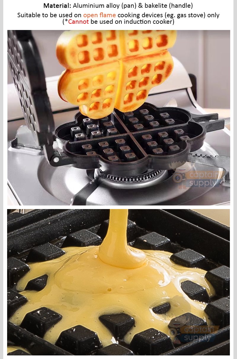 Waffle Pan Waffles Maker Pancake Mold Mould | Shopee Singapore