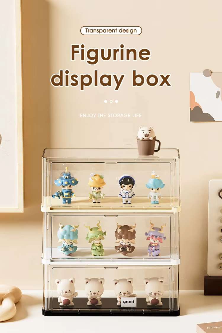 Stackable Popmart Display Box Acrylic Display Case for Figurine Display ...