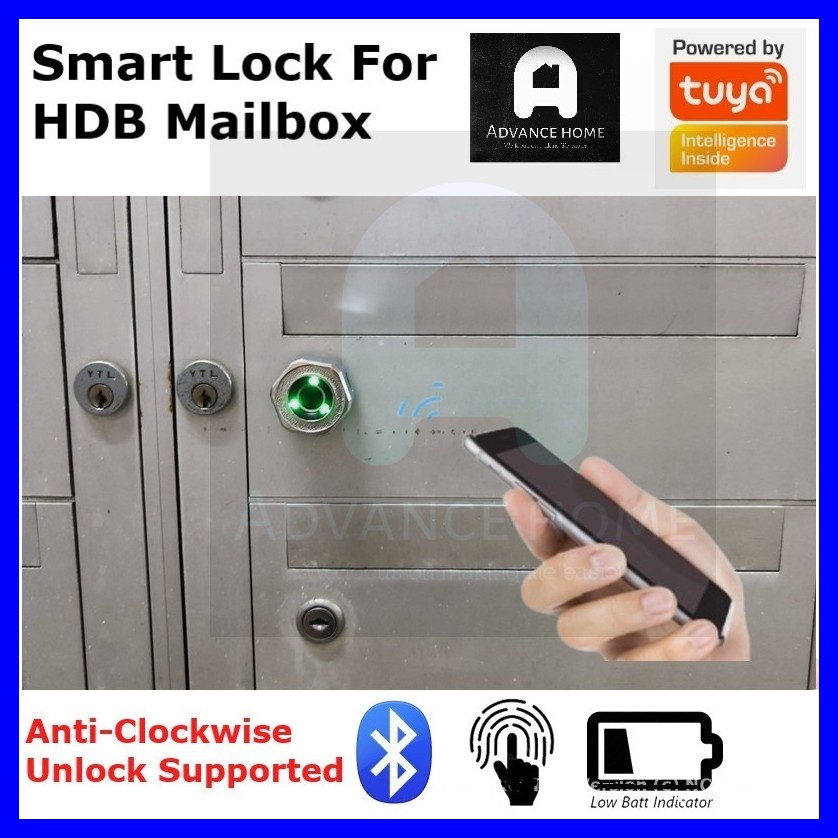 Fingerprint Mailbox Lock with Bluetooth APP Control Digital Letter Box ...