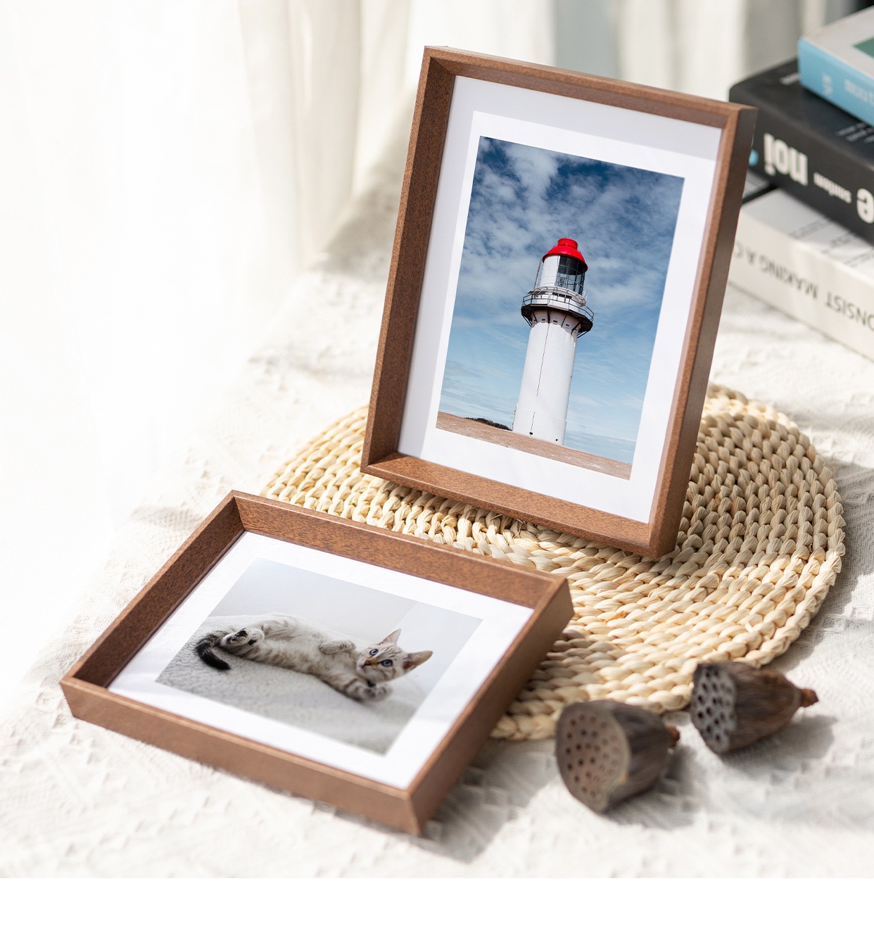 [SG Stock]Simple Wooden Photo Frame Table Decorations Picture Frame 3R ...