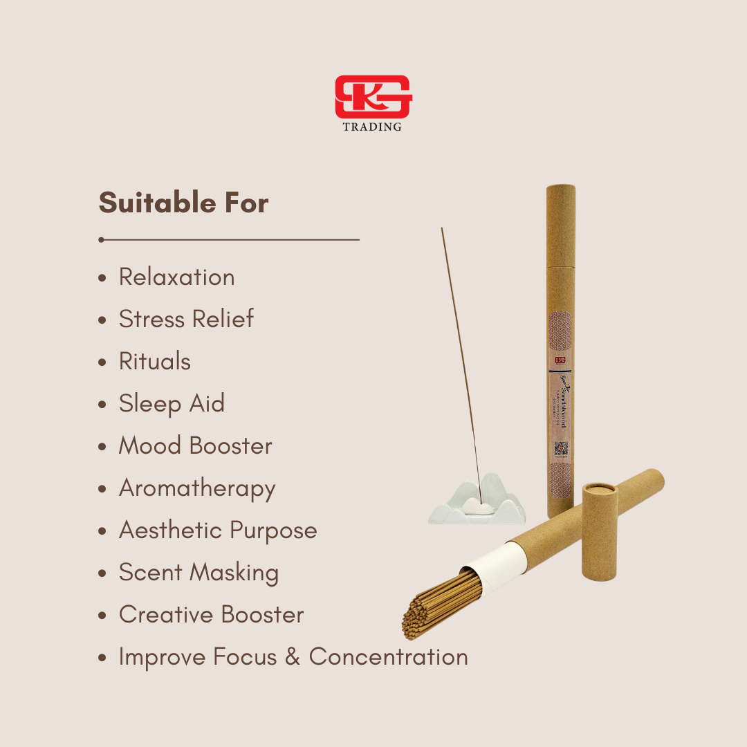 Sandalwood Bamboo Stick Incense (Extra Thin, Less Smoky) | Shopee Singapore
