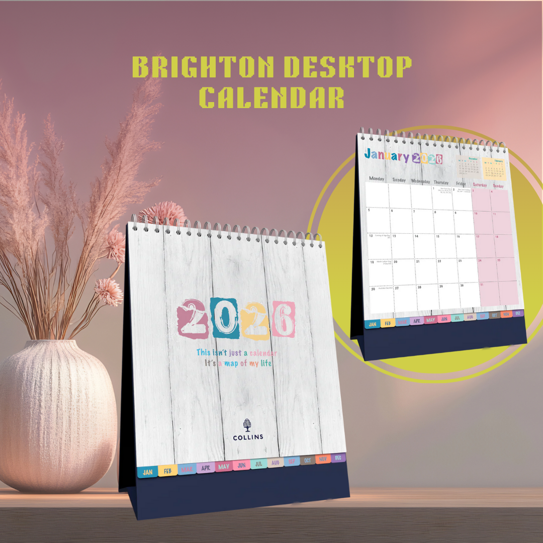 [SG] COLLINS 2026 Monthly Desk/Family Calendar [Evergreen Stationery ...