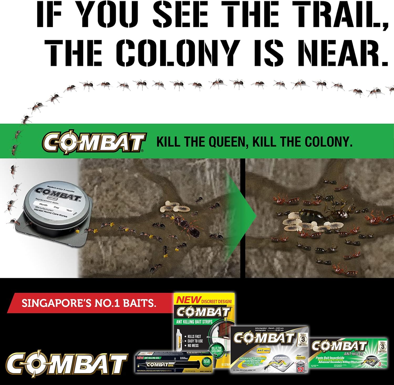 Combat Ant Killer Mini (C-CB105)(12 Baits/Box) | Shopee Singapore