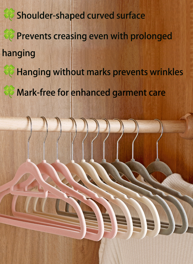 SG Anti-Slip Velour Hangers｜Wardrobe Storage Hooks｜Non-Deforming ...