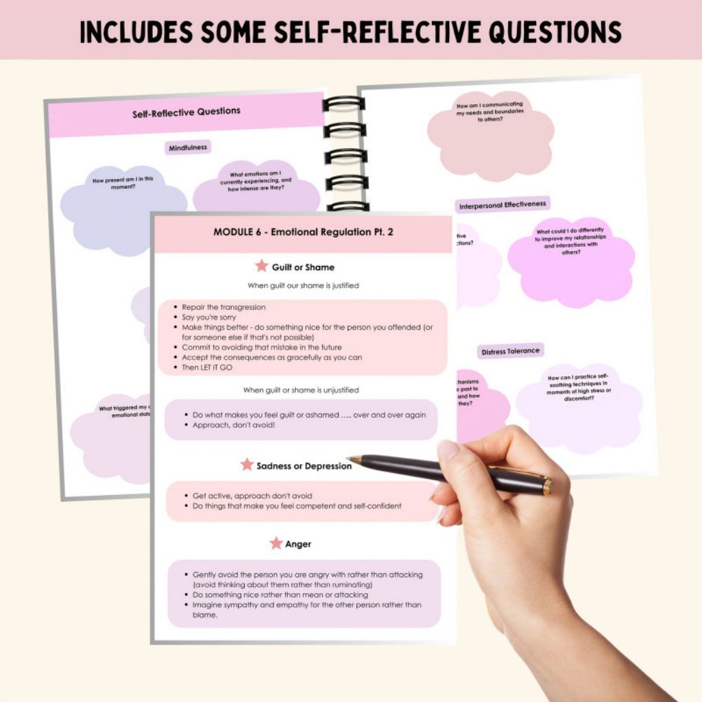 DBT Skills Workbook Neurodivergence Friendly | Shopee Singapore