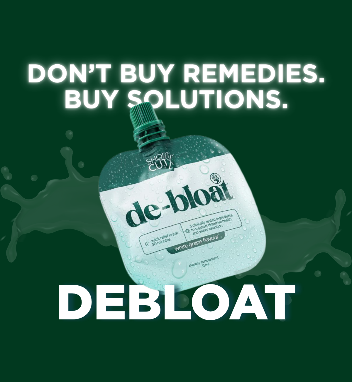Shortcutx De-bloat Juice Supplement • For Bloating and Digestion Relief ...