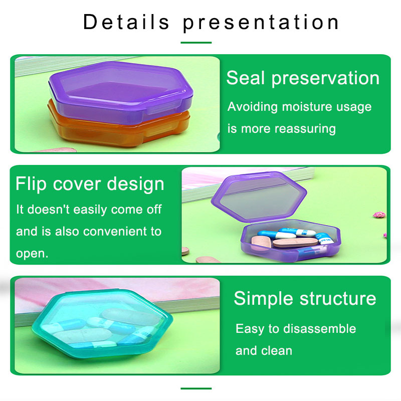 [SG] 3pcs Portable mini pill box Plastic Small Boxes Outdoor Travel ...