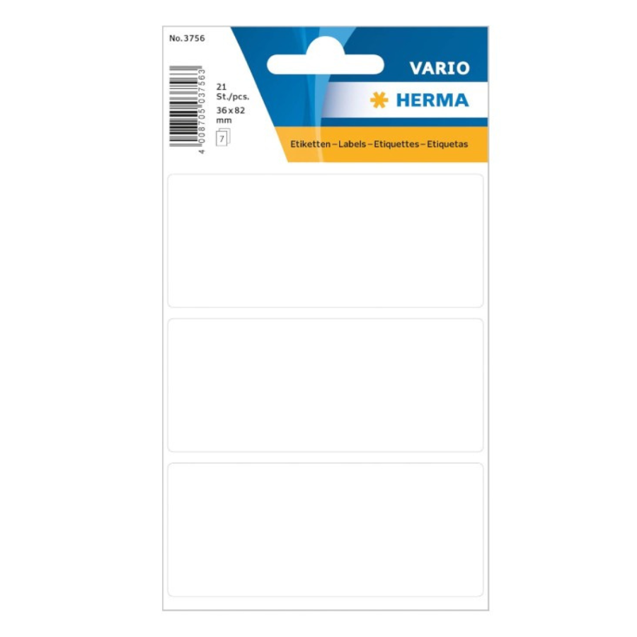 The Office Shoppe - HERMA Multi Purpose Labels, 3 Labels per Sheet, 7 ...