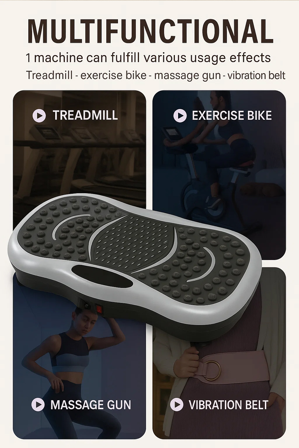 [NICOO] Vibration Platform Machine Exercise Burning Slimming Lazy ...