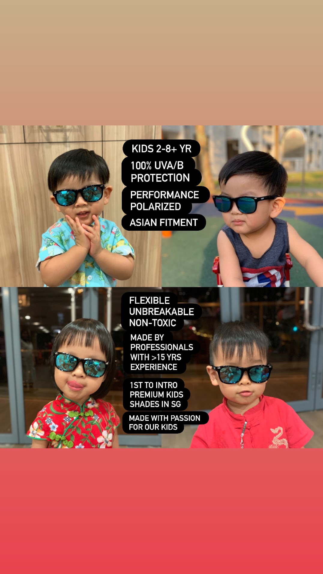 SG Stock Defy Empire Kids Florida Kensho Unbreakable 100% UV Protection ...