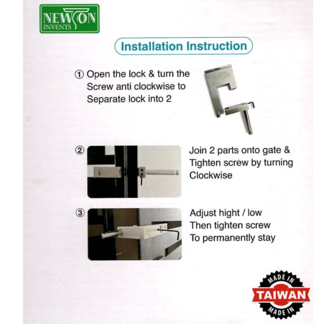 Newton Invents Gate Lock GateLock High Security Hardened Steel Casing ...