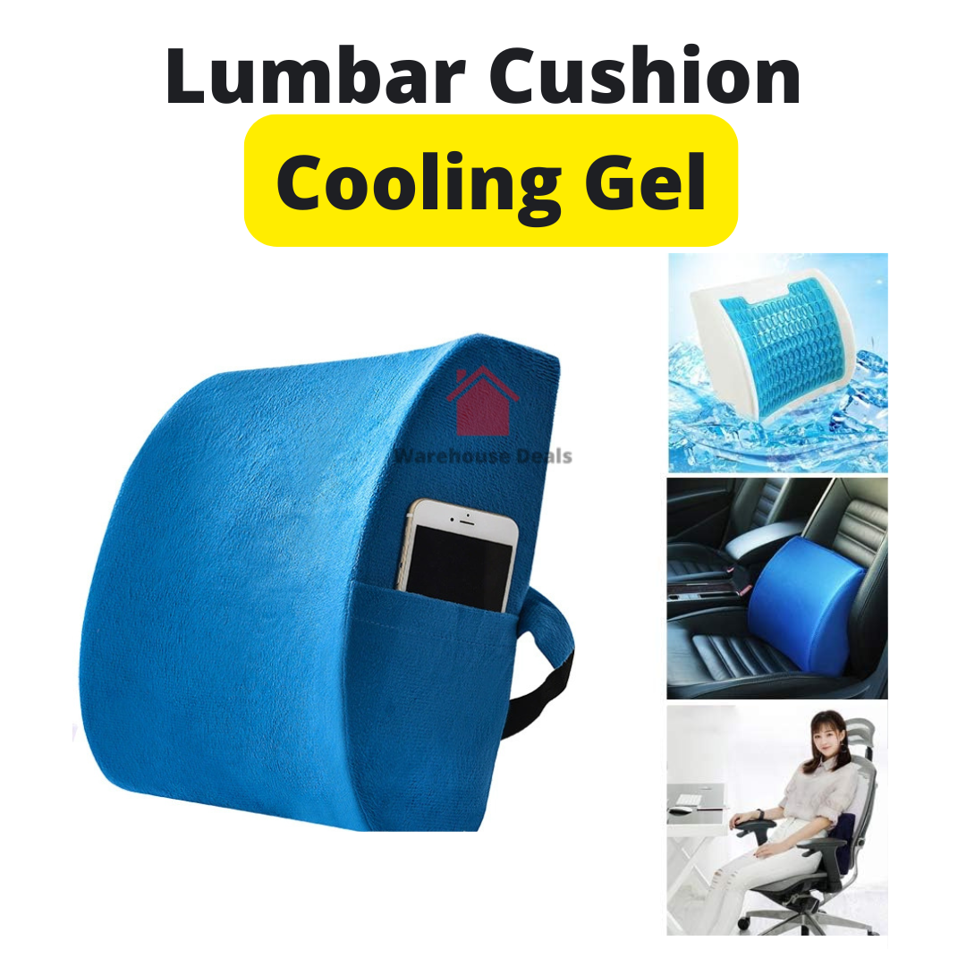 Lumbar Pillow / Seat Cushion / Lumbar Back Support Cooling Gel | Shopee ...