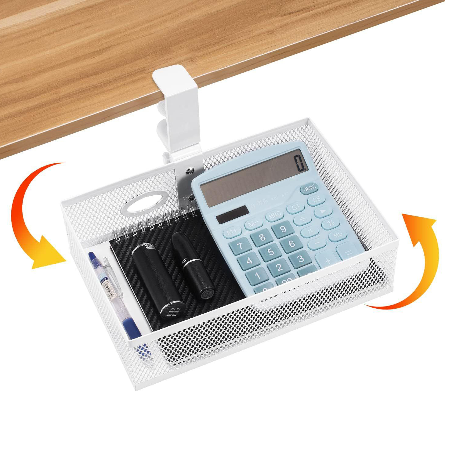 Under Desk Drawer Organizer Hiden under desk 360 degree rotating Desk ...