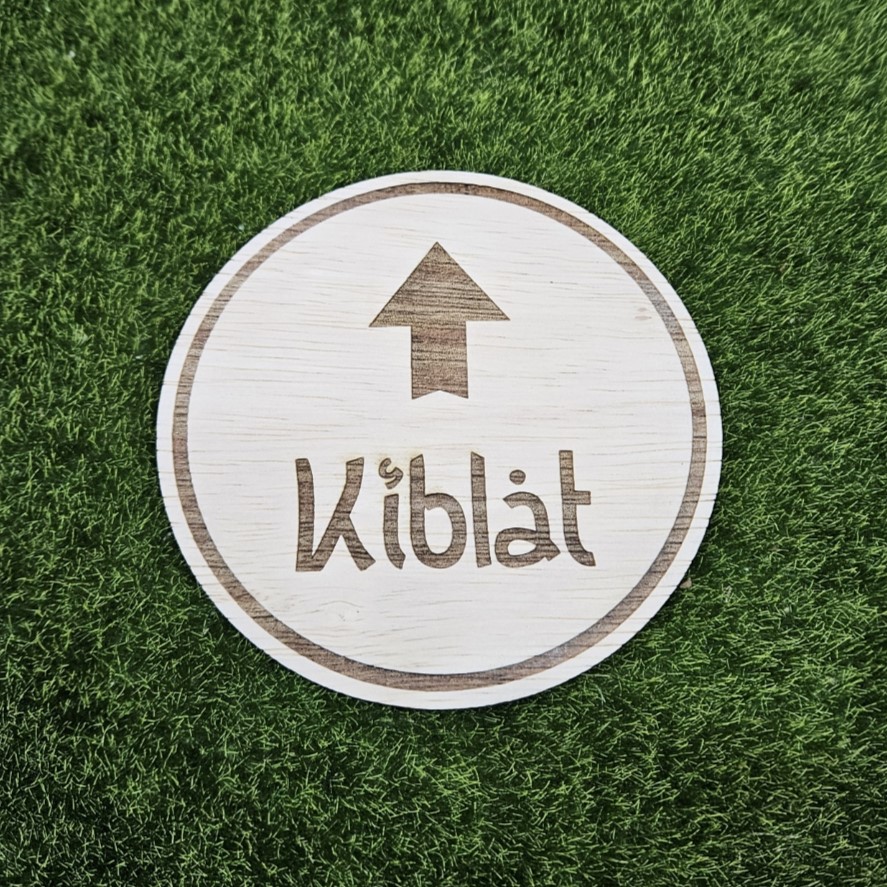 Tanda Arah Kiblat kayu Kiblat Signage Wooden Kiblat Kibla Direction ...