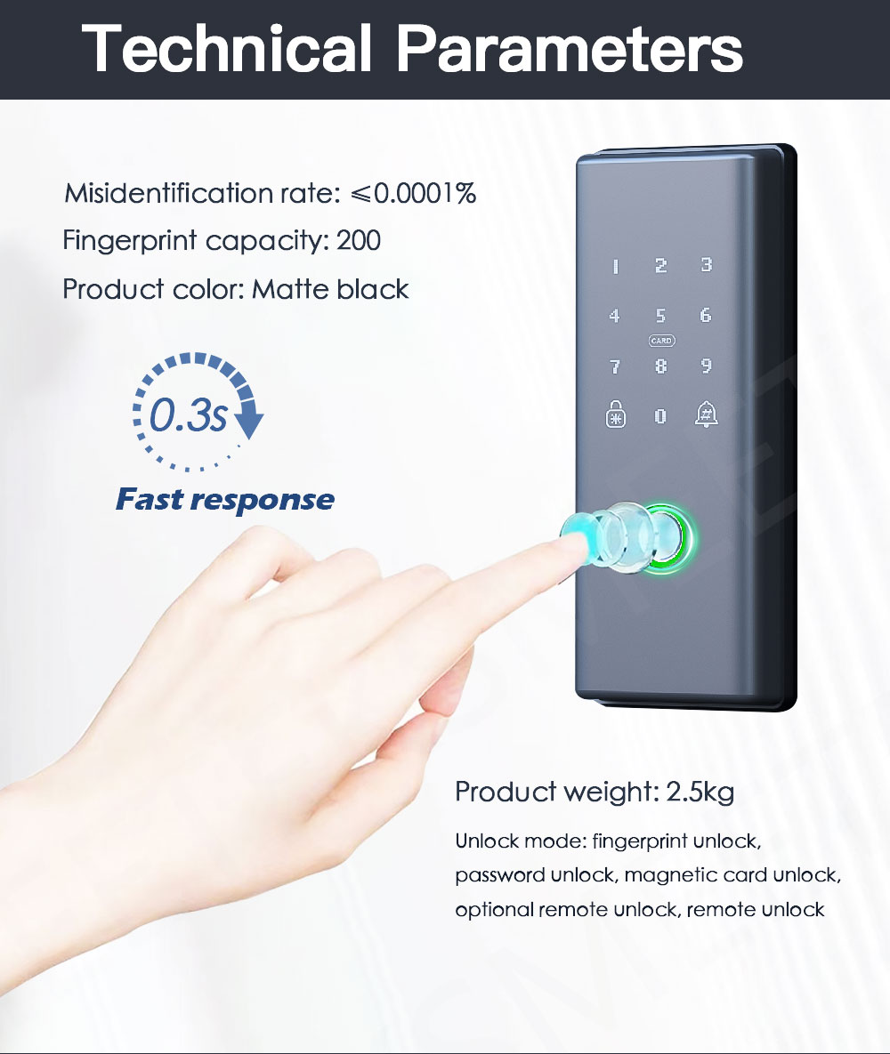 Digital lock metal gate HDB Door Lock Smart Fingerprint Grill Gate Door ...