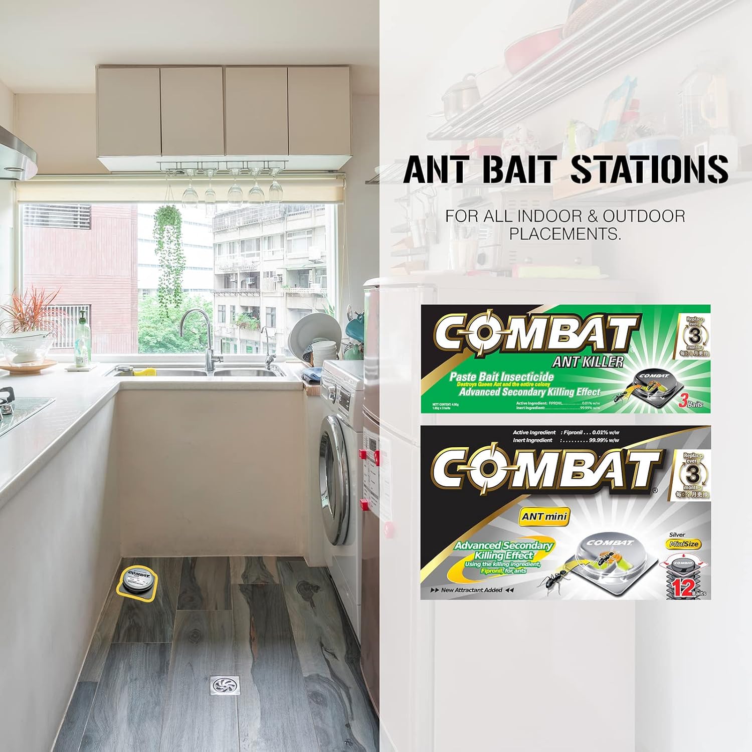 Combat Ant Killer Mini (C-CB105)(12 Baits/Box) | Shopee Singapore