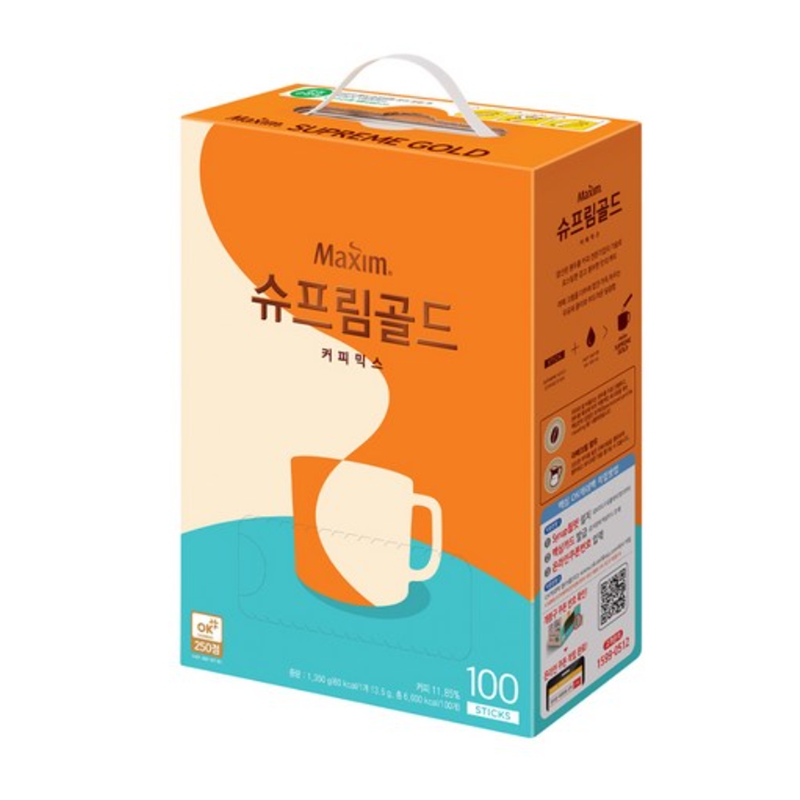 Maxim Supreme Gold Instant Coffee Mix Smooth Creamy Rich Flavor 100 130 ...