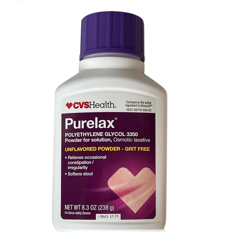 Purelax/Miralax Constipation Relief Powder 3350 | Gentle Osmotic ...