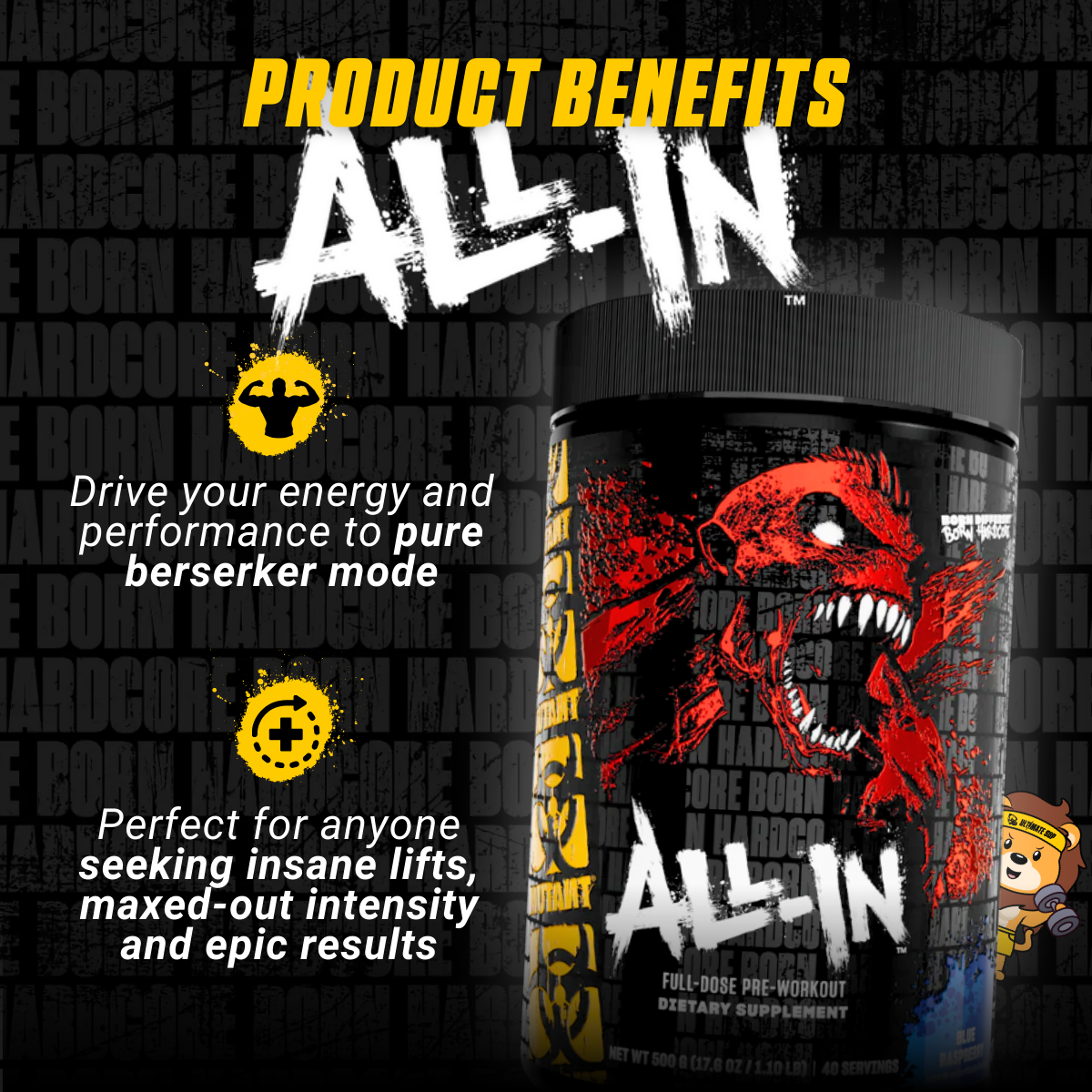 Mutant ALL IN, Pre-workout Supplement Full-Dose, Increase Energy ...