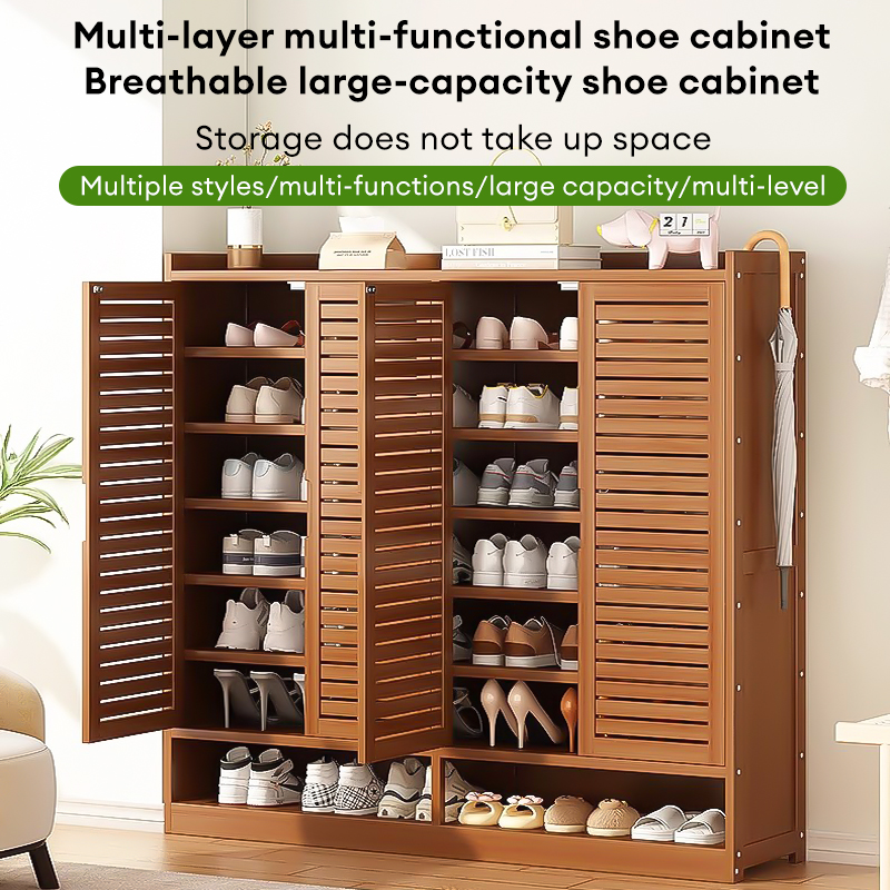 ⚡RADIANT Super durable Louver Door Shoe Cabinet Breathable Anti-Mold ...