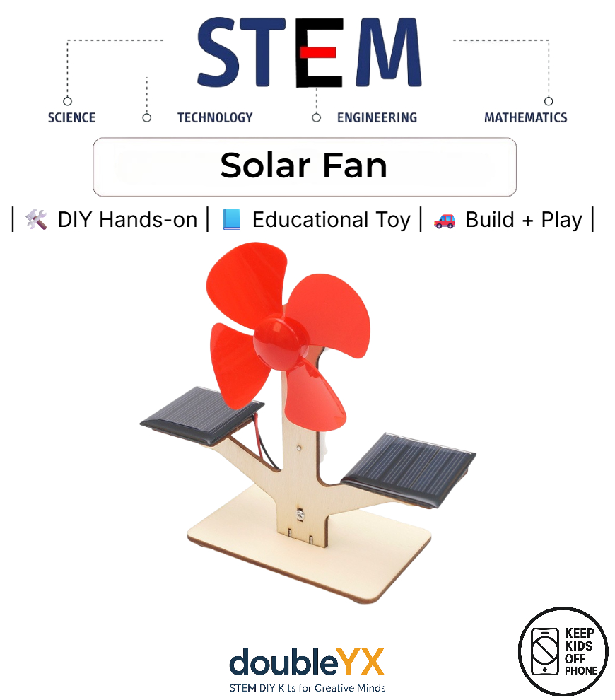 Solar Fan STEM DIY Kit for Kids | Educational Science Experiment Toy ...