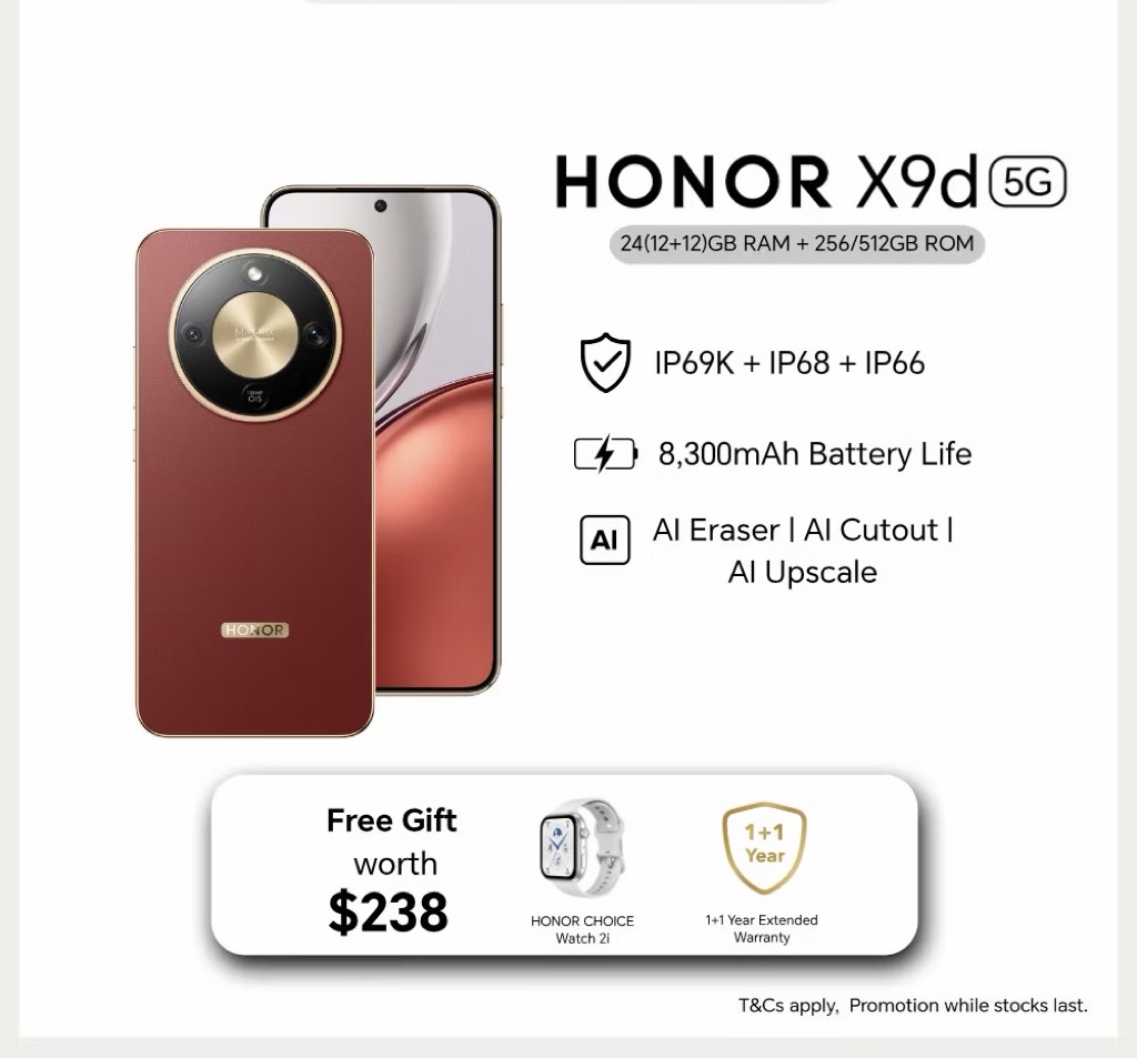 HONOR X9d 5G Smartphone 24(12+12)GB+256/512GB 108MP OIS+EIS | OLED ...