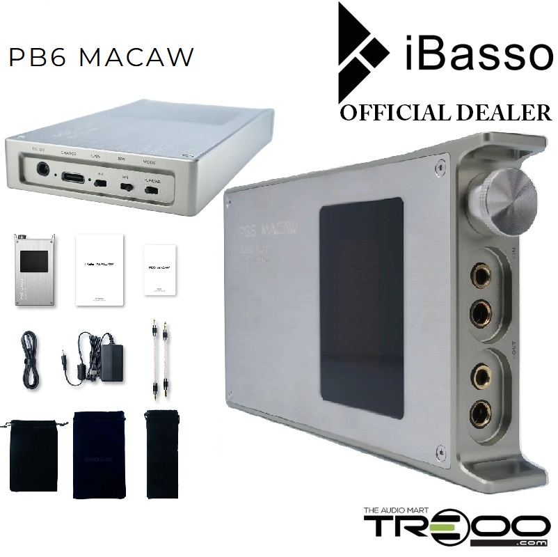 iBasso PB6 MACAW Balanced Portable / Desktop (DC) Vacuum Tube Headphone ...