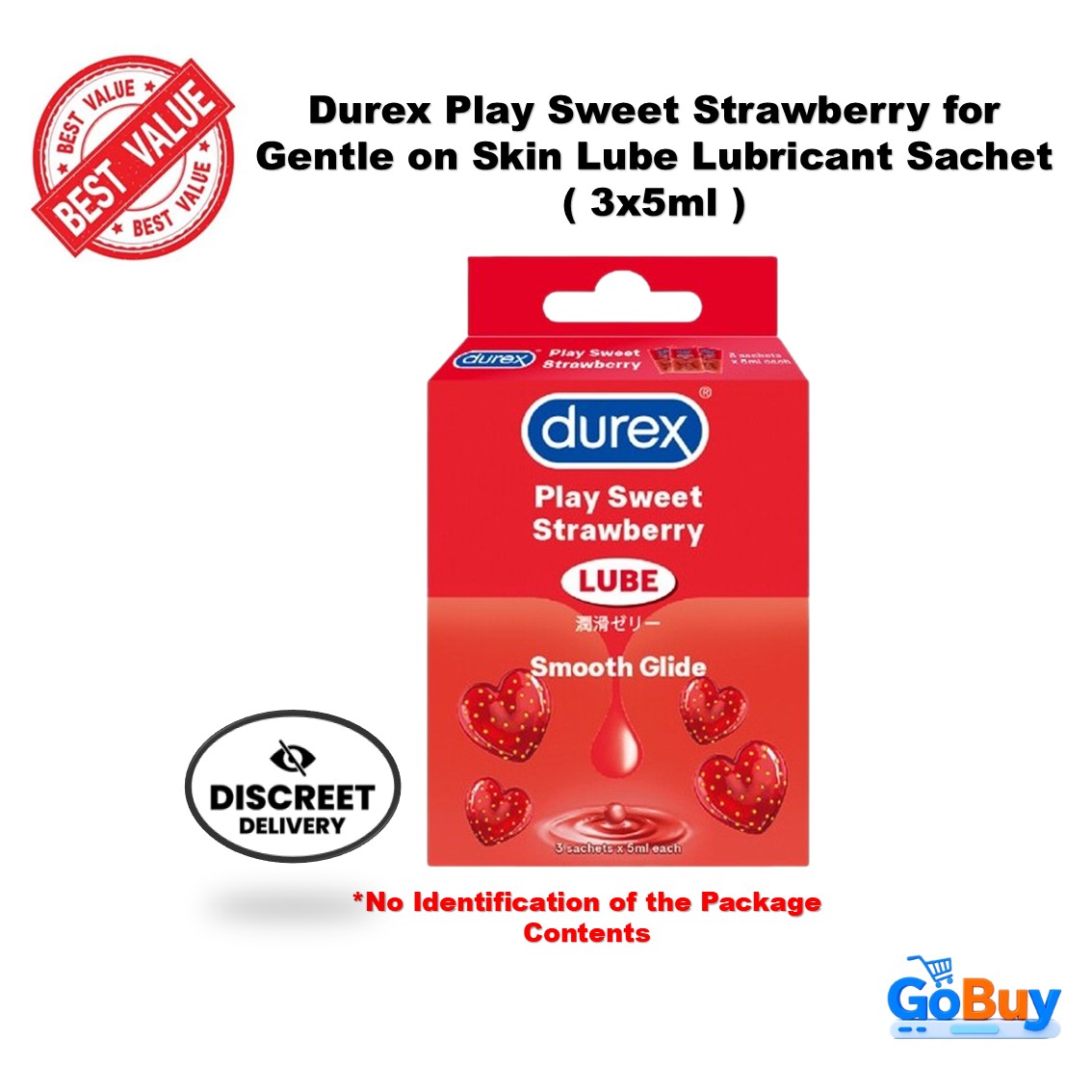 Durex for Gentle on Skin Lube Lubricant Sachet ( 3x5ml ) / Play Classic ...