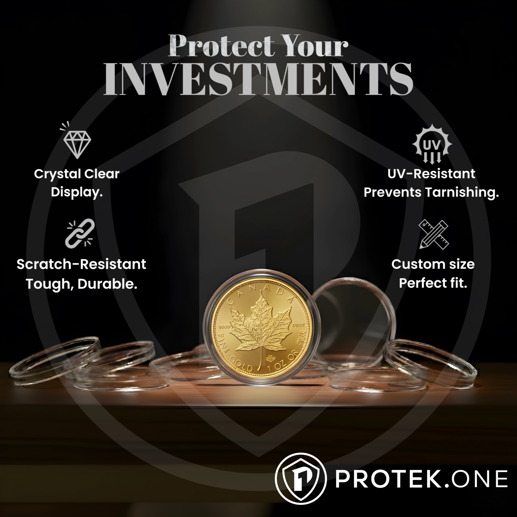 Premium Acrylic Coin Capsules Protection for 1/2oz and 1oz Canadian ...