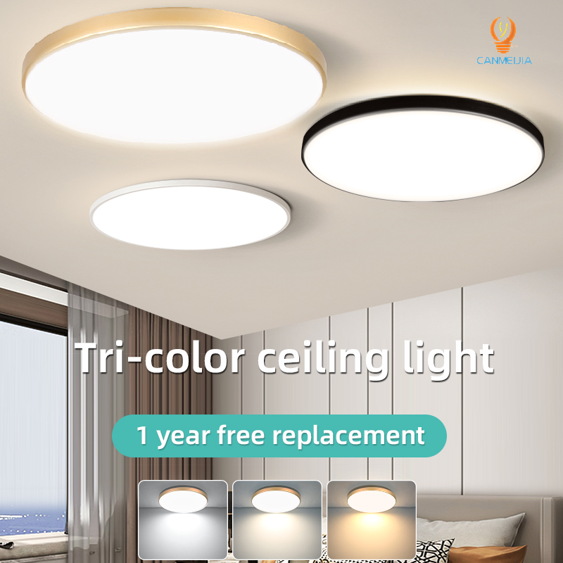 Tri-proof Led Ceiling Light Dimmable Ceiling Lamp With Remote 40W 30W ...