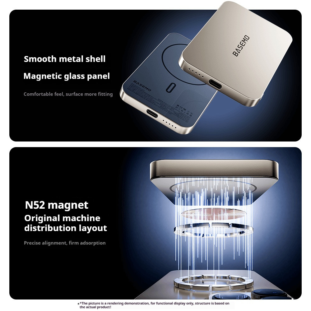 Magnetic Powerbank 22.5W Fast Charging 5000mAh Wireless Power Bank ccc ...