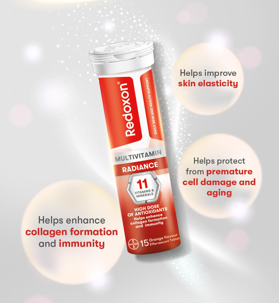Redoxon Multivitamin Radiance 45 Effervescent Tablets with high ...