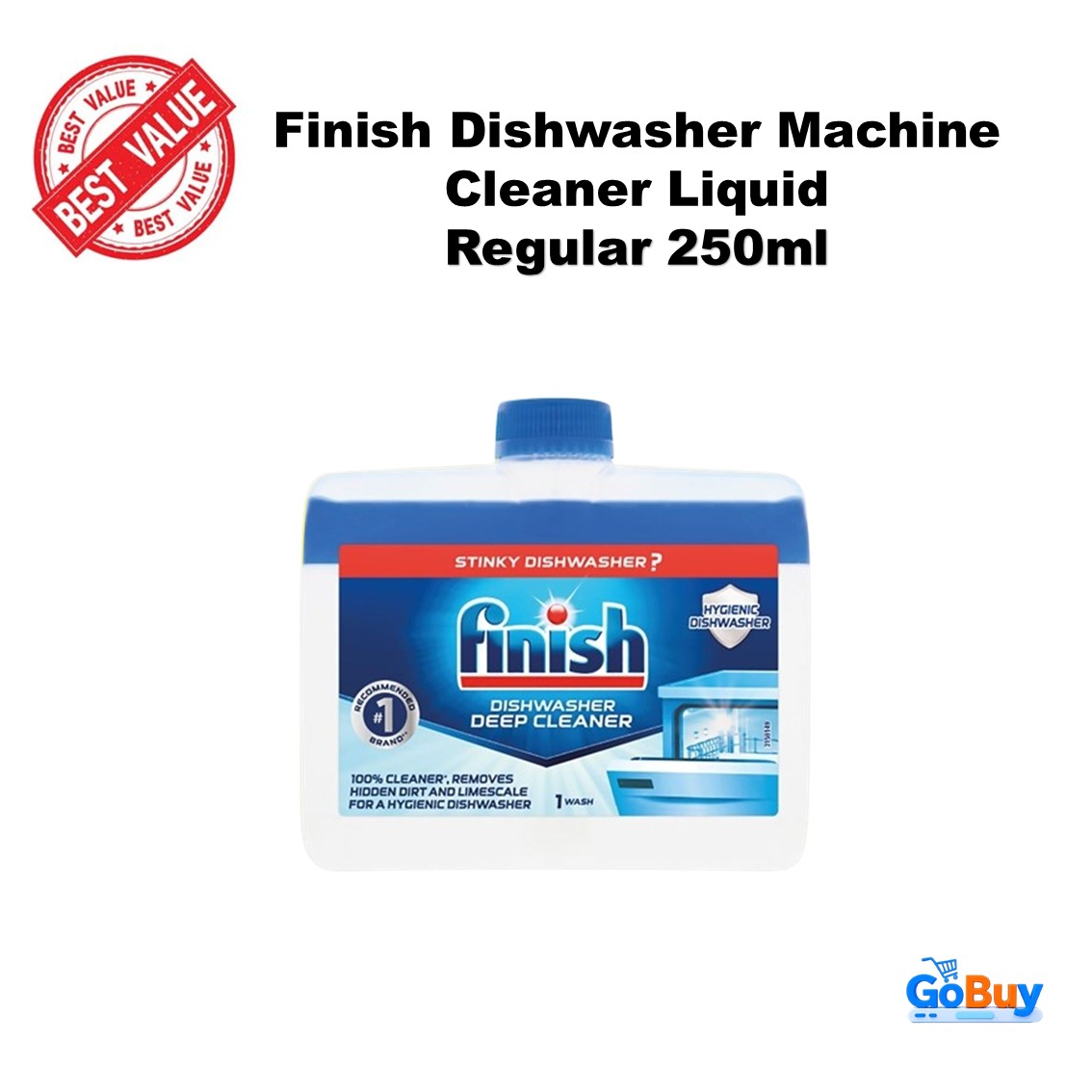 Finish Dishwasher Machine Cleaner 250ml/ Regular/ Lemon | Shopee Singapore