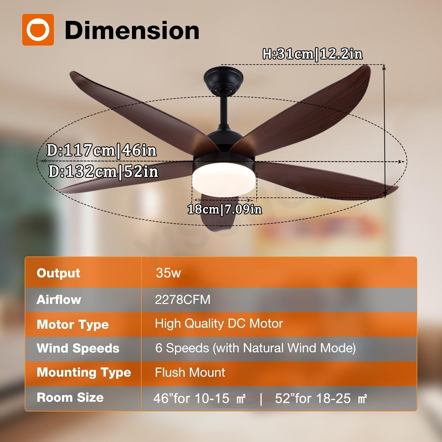 DC Ceiling Fan Light | Ultra-Quiet | 5 Blades | 3-Tone LED Light | SG ...