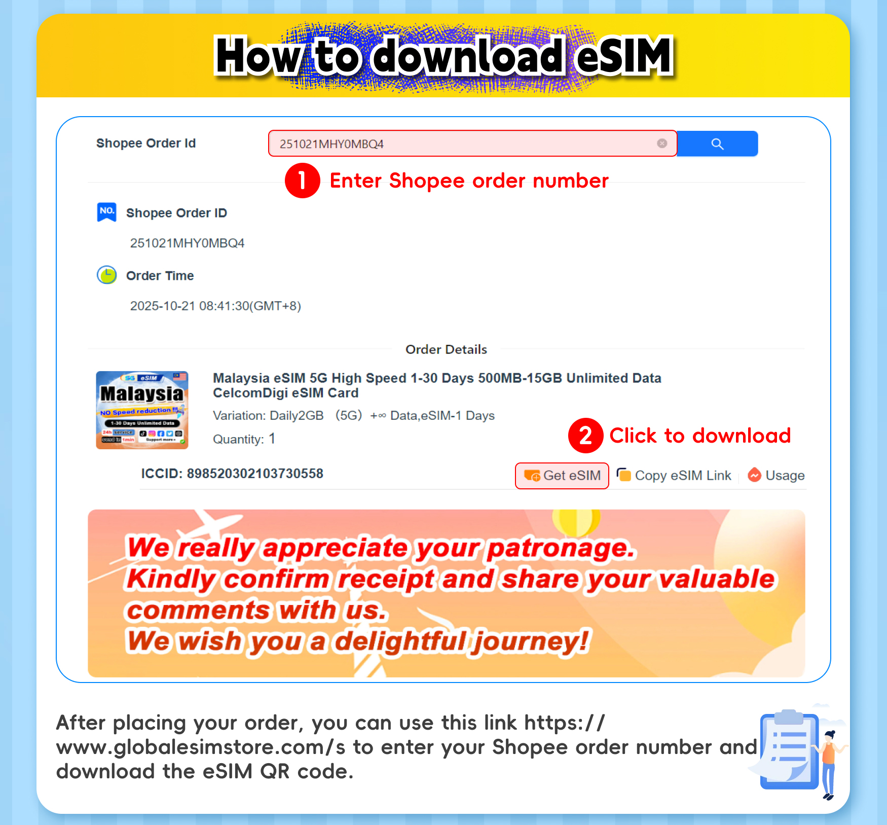 Malaysia eSIM 5G High Speed 1-30 Days 500MB-15GB Unlimited Data ...