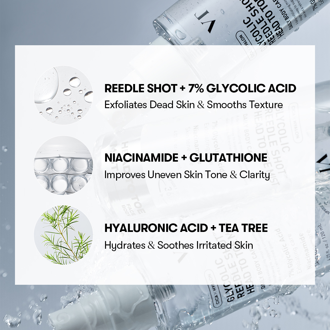 [VT] Glycolic Acid Reedle Shot Head to Toe Mist 7% Glycolic Acid ...