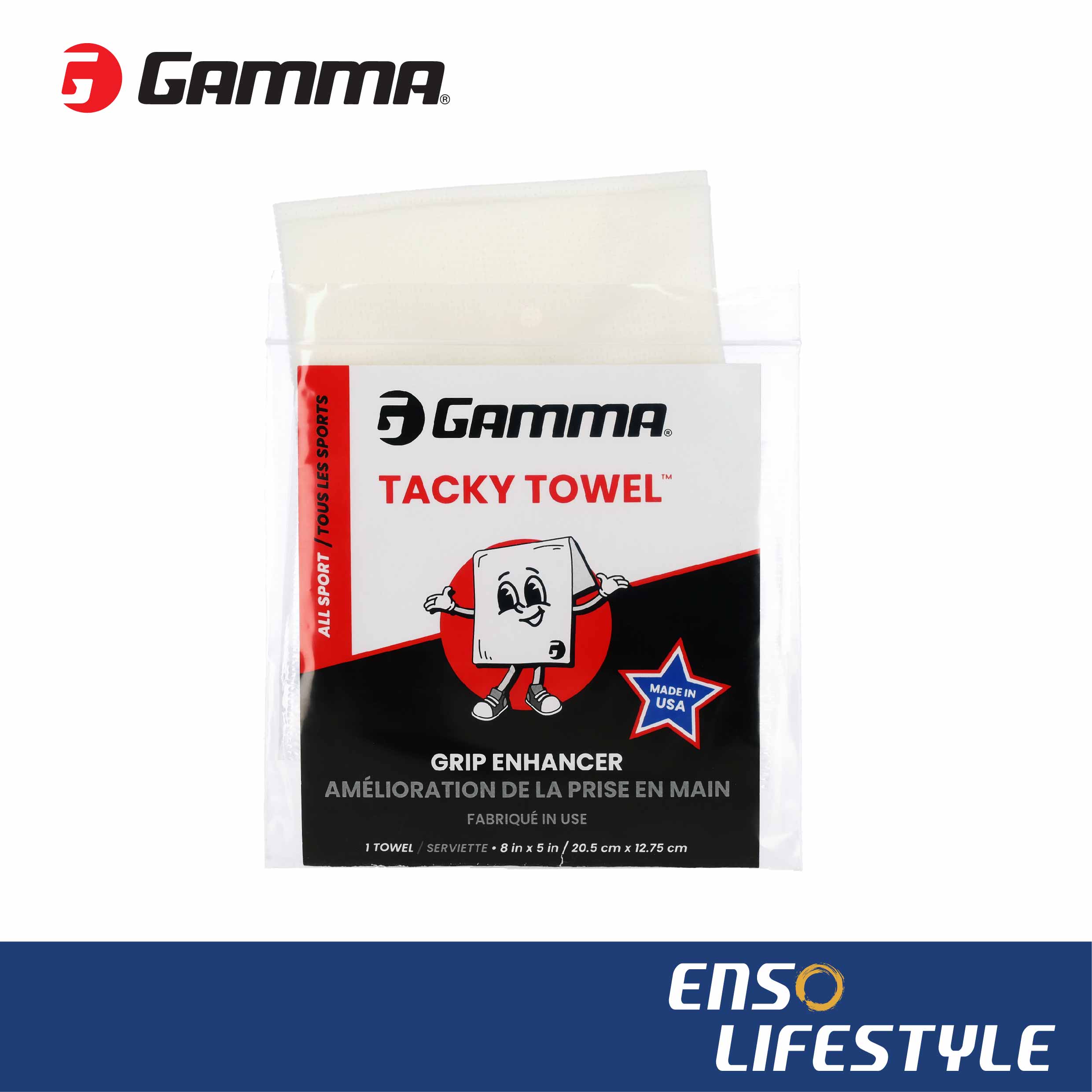 GAMMA Tacky Towel Grip Enhancer for Racket Sports (Tennis / Pickleball ...