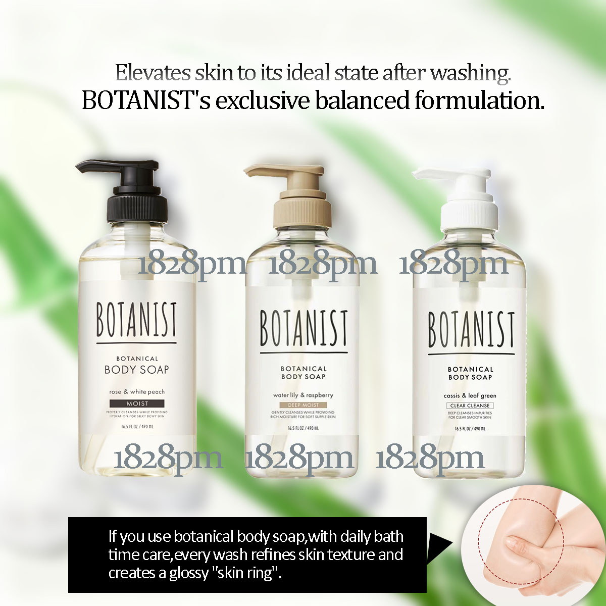 BOTANIST Botanical Body Wash Shower Gel 490ml | Clear Cleanse & Light ...