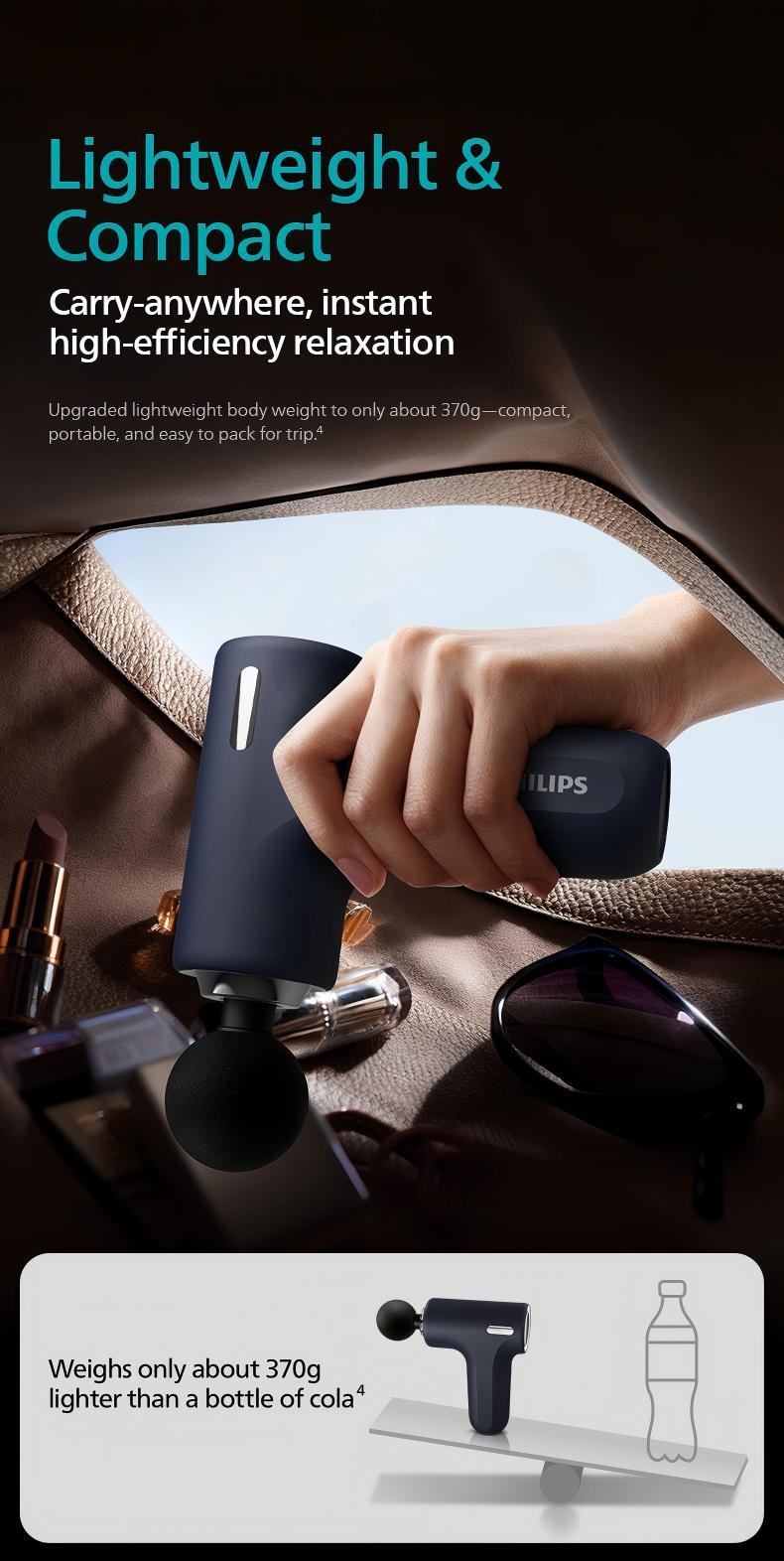 【New Arrival】【CNY Gift】Philips Mini Massage Gun Power Massage Gunner 6 ...
